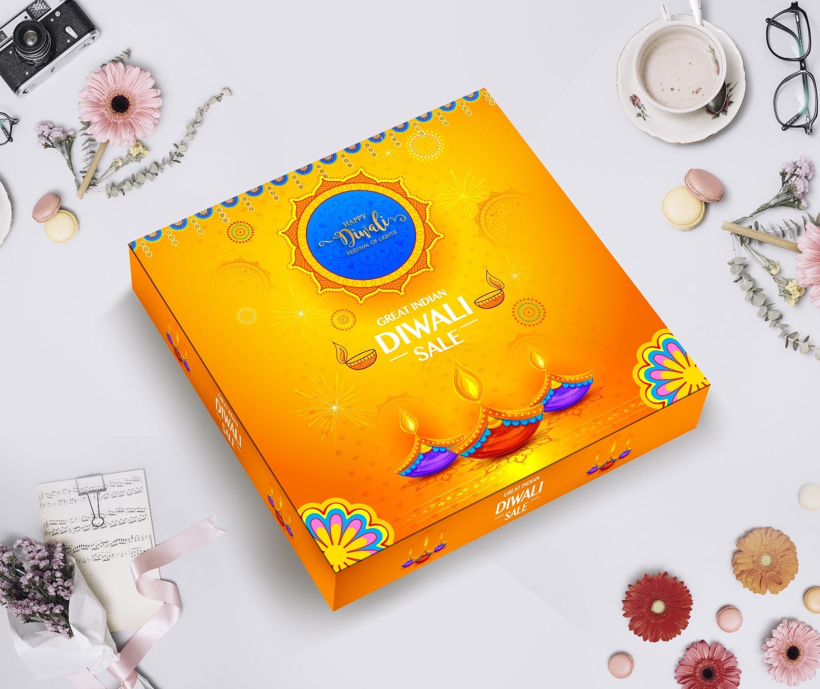 Diwali Sweet Box – Premium Festive Gift Packaging - Design Code 018 ...
